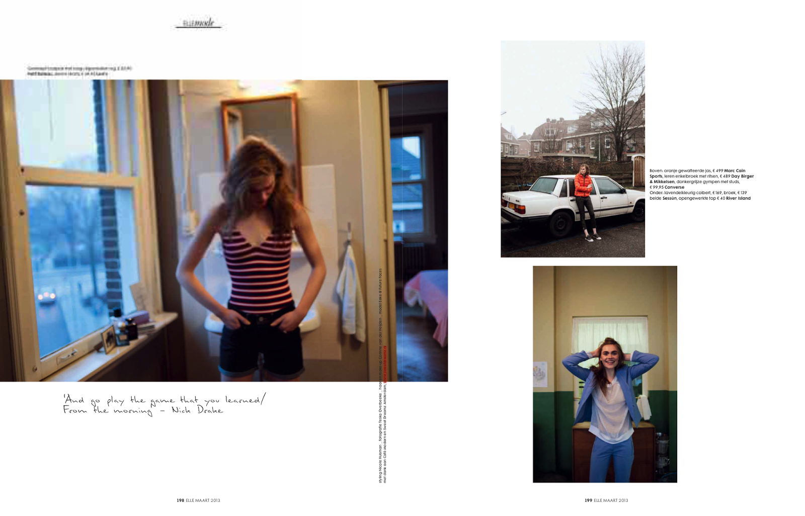 orde van de dag: eeke boonstra by teska overbeeke for elle netherlands ...