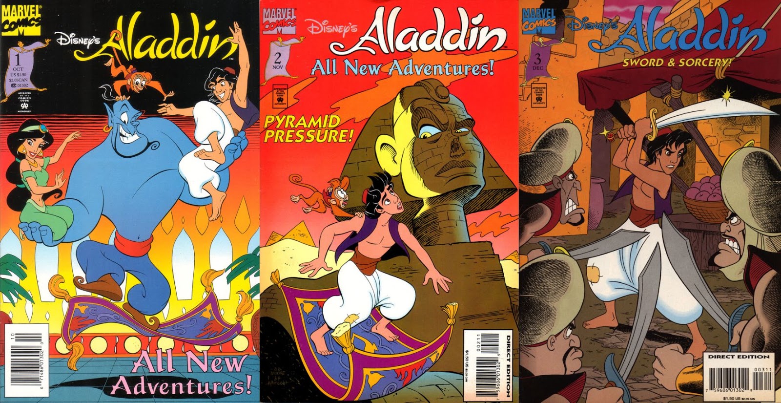 Old Comics world: Disney's Aladdin 01-11 (1994-95) - Marvel