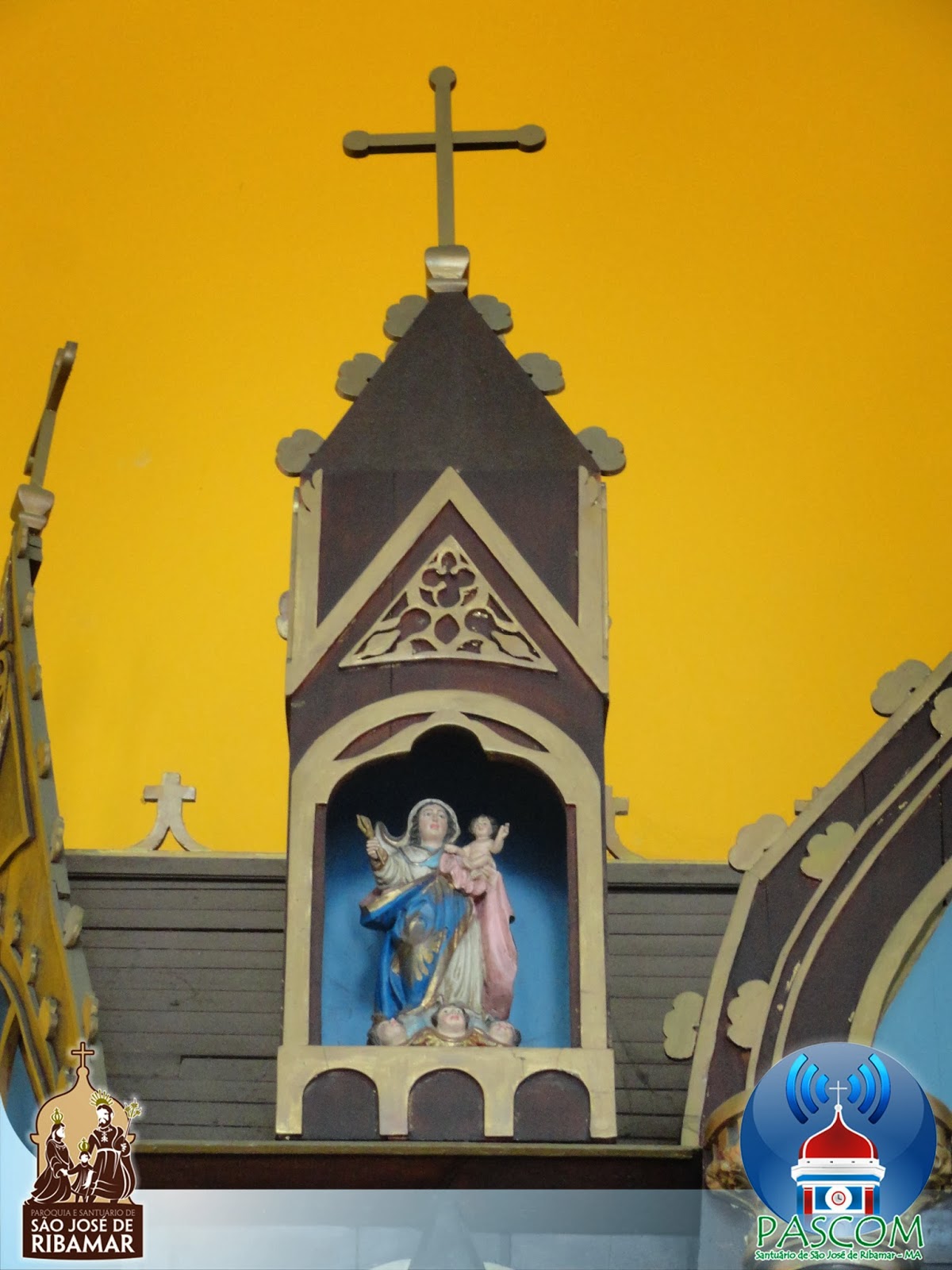 ALTAR-MOR DA IGREJA DE SÃO JOSÉ DE RIBAMAR - MA ALTAR-MOR DA IGREJA DE SÃO JOSÉ DE RIBAMAR - MA