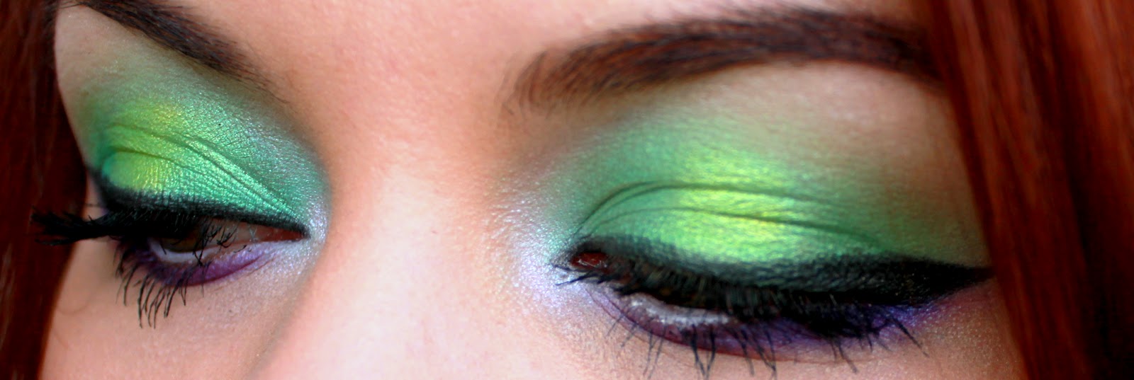 Lady Dyvine: It's Springtime! Machiaj verde & mov