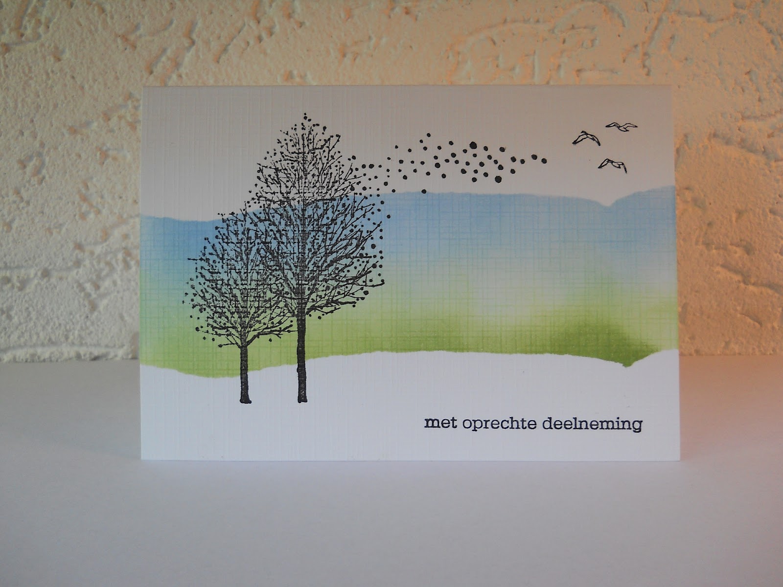 Tee's creaties: condoleance kaart