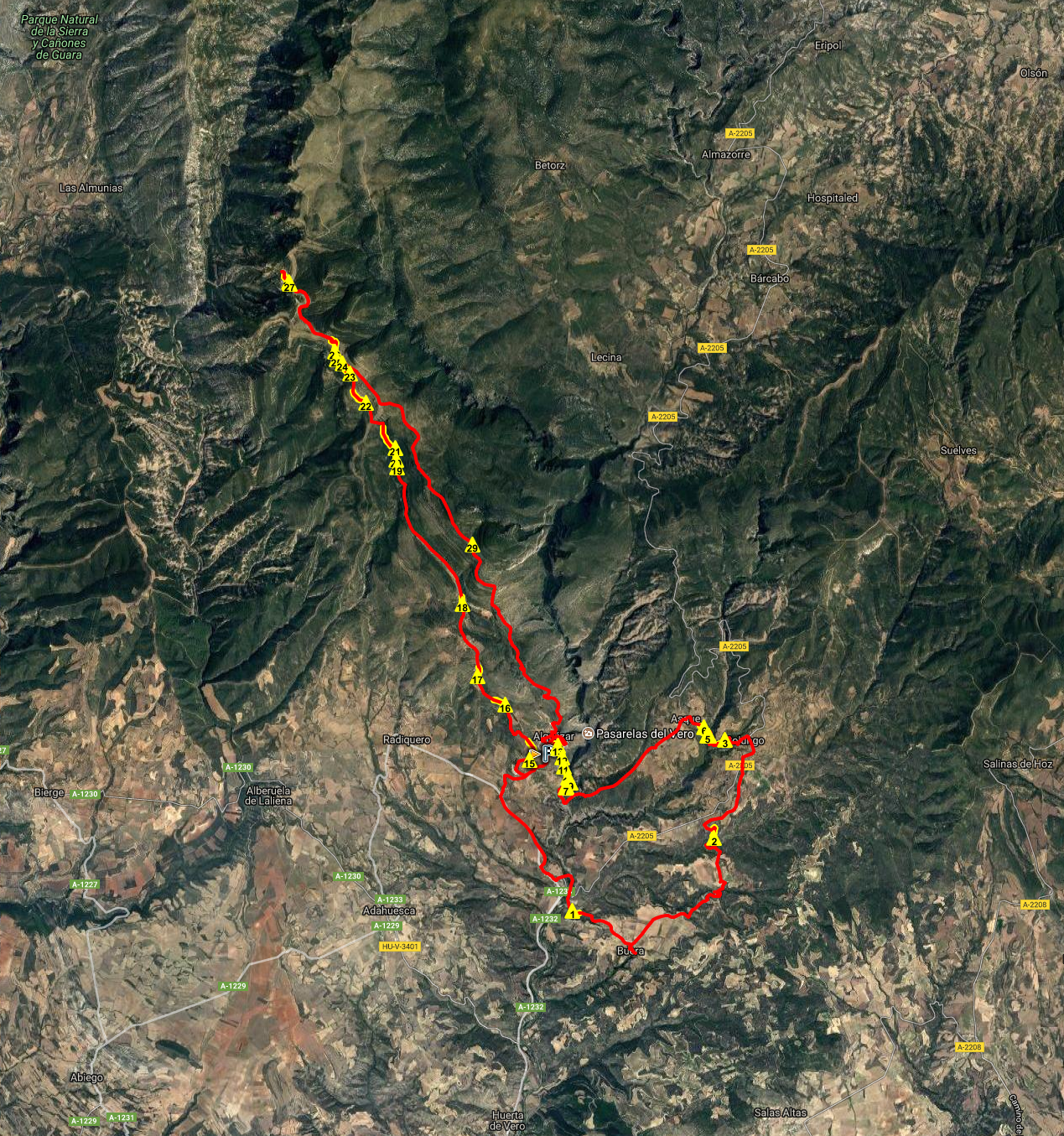 RUTAS x FRAGA: Sierras x Alquezar