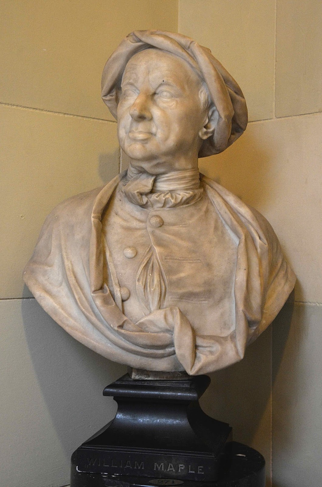 Bath, Art and Architecture: Bust of William Maple by Patrick Cunningham RDS