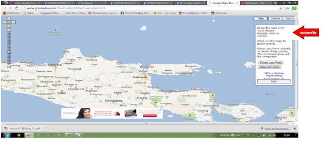 CARA MENGUKUR LUAS TANAH DENGAN GOOGLE MAP PLANIMETER - SHARING ILMU