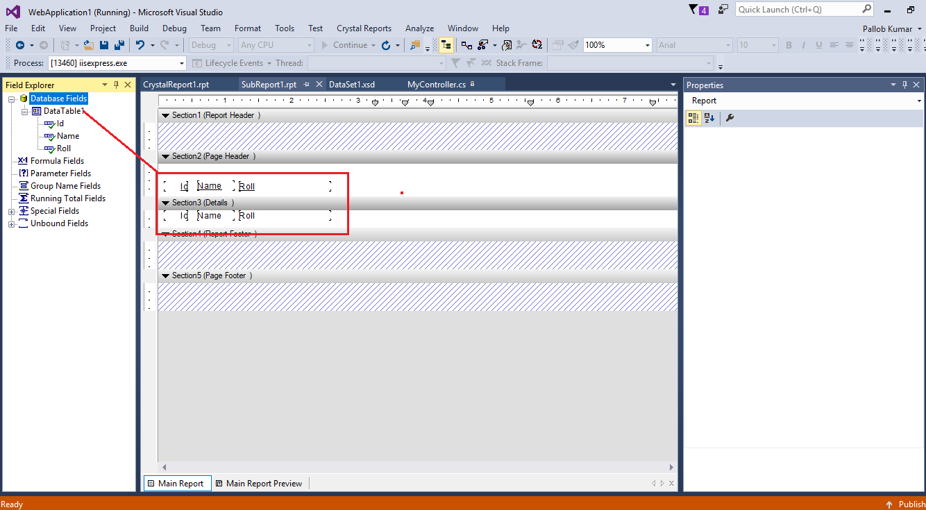 Code Samples: Generate a Report using Crystal Reports in Visual Studio 2015, C# Crystal Reports ...