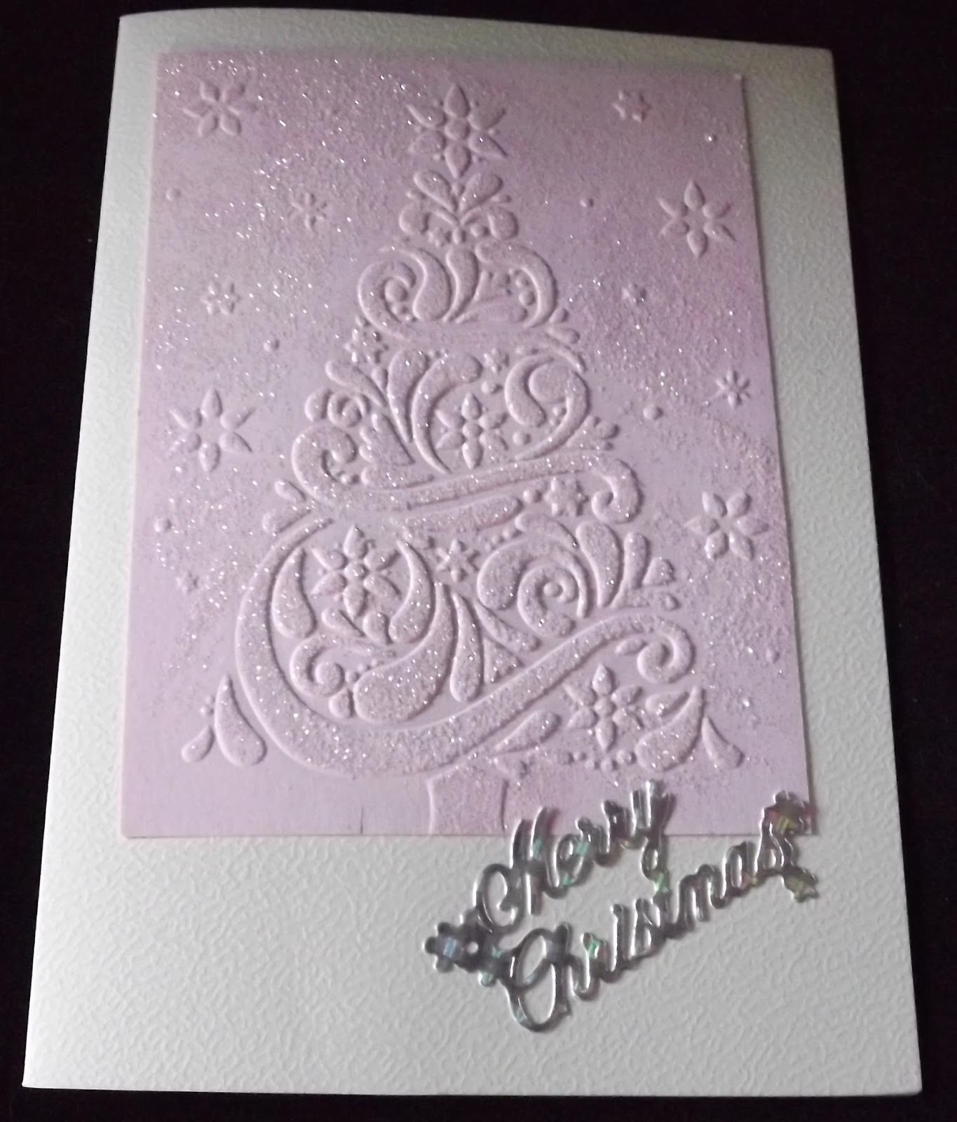 Crazy Cat Crafter: Embossed Christmas Tree