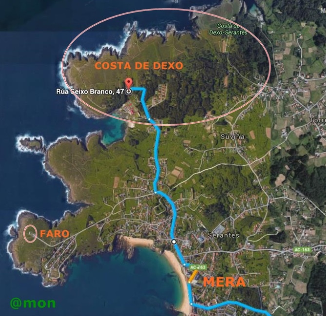 Rutas Artabria: COSTA DE DEXO. SEIXO BRANCO. OLEIROS