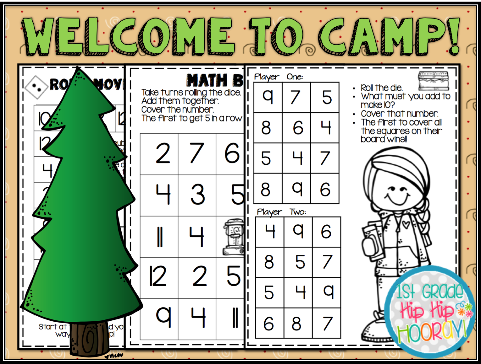 1st Grade Hip Hip Hooray!: A Camping Day ... Perfect for End of the ...