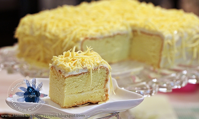 Snow Cheesecake (Kek Cheese Bersalji) | resep masakan indonesia