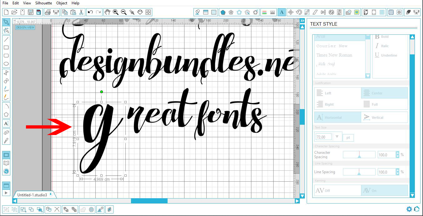 Text basics in Silhouette | Design Bundles