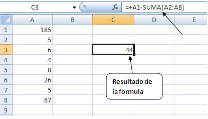 Curso De Excel Online: COMO RESTAR EN EXCEL