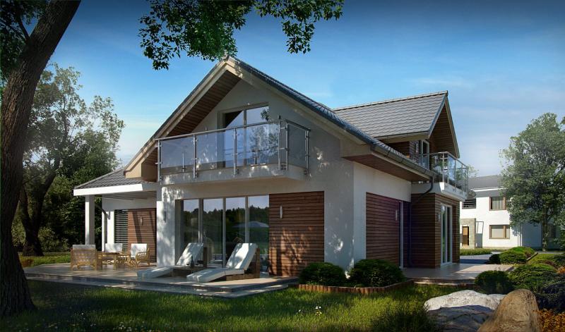 Villa Modelleri: Bir buçuk katlı sade bir villa modeli - FOTO