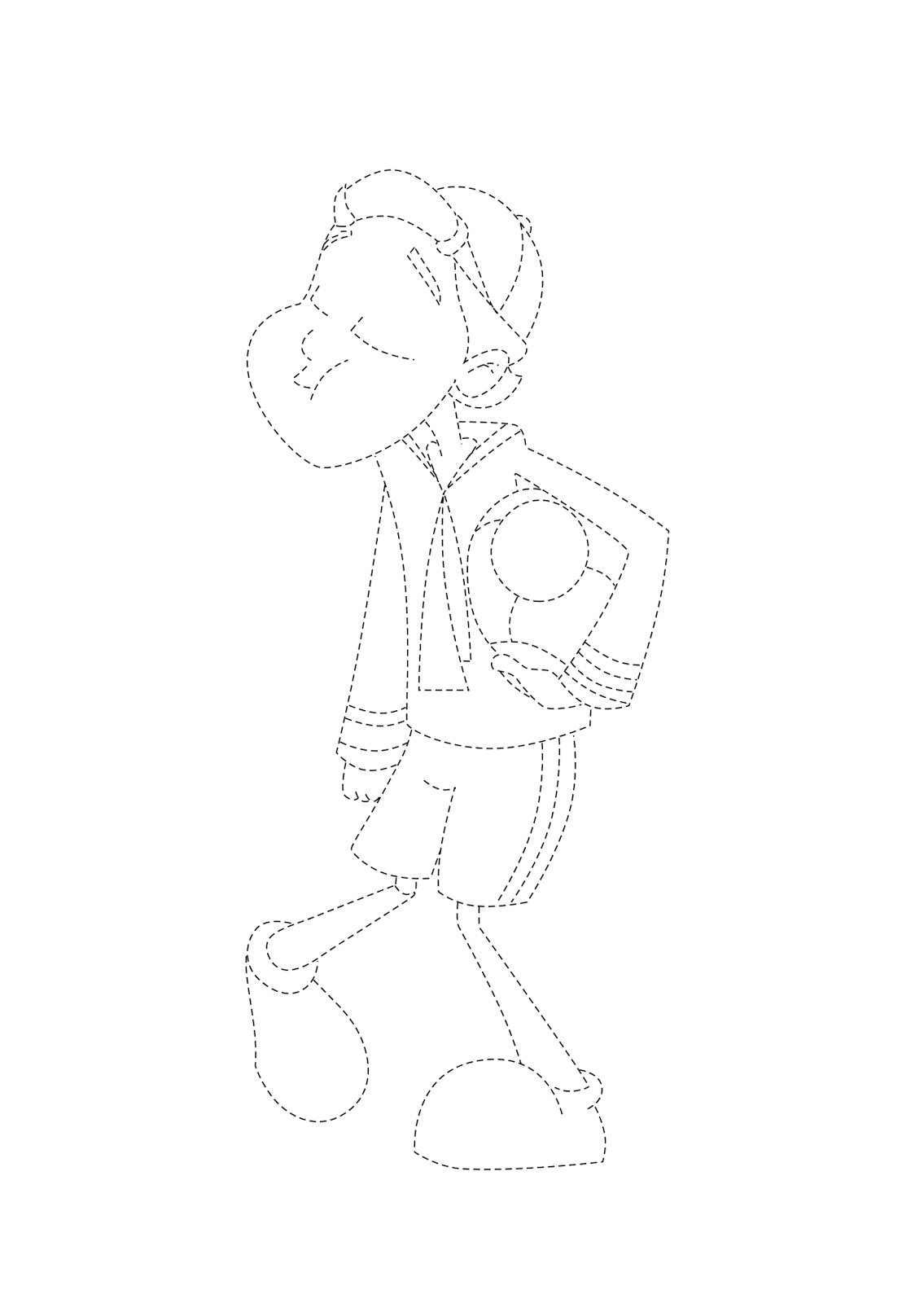 Kiko Animado Para Colorear Sketch Coloring Page