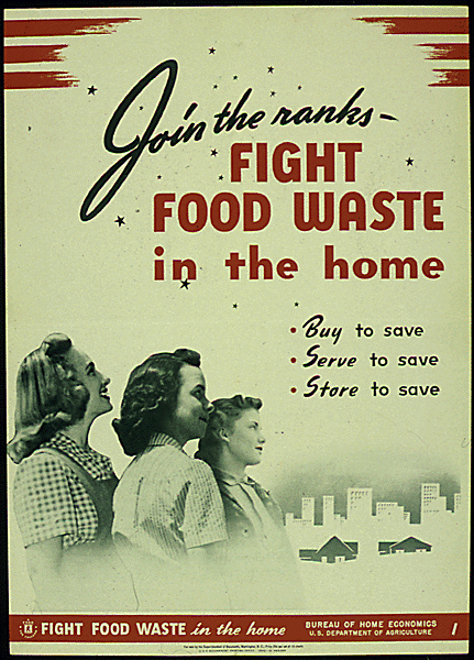 HOw To FIGHT FOOD WASTE, VINTAGE POSTER SUNDAY