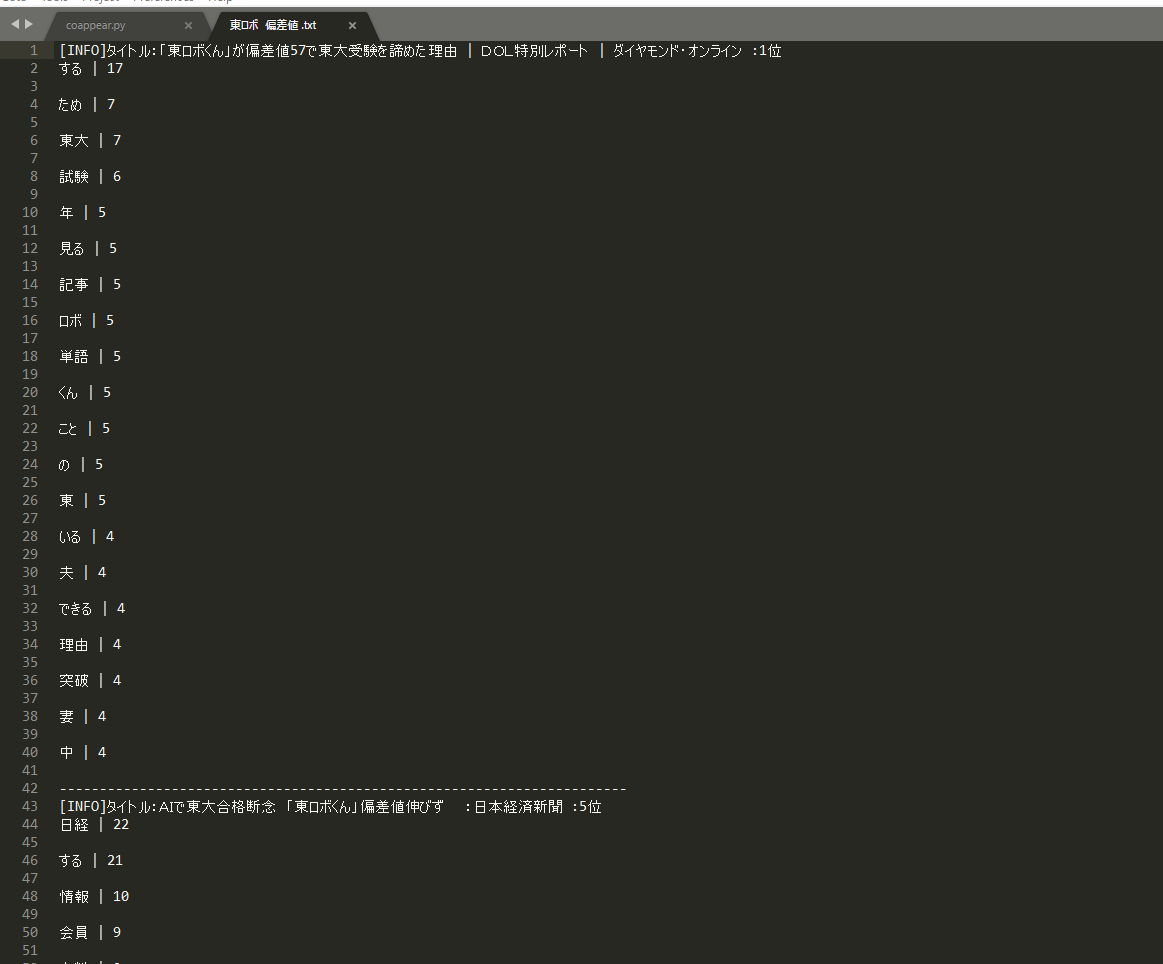 Review of My Life: 【Python】SEO対策向けの共起語取得ツールを作ってみた Selenium + Janome