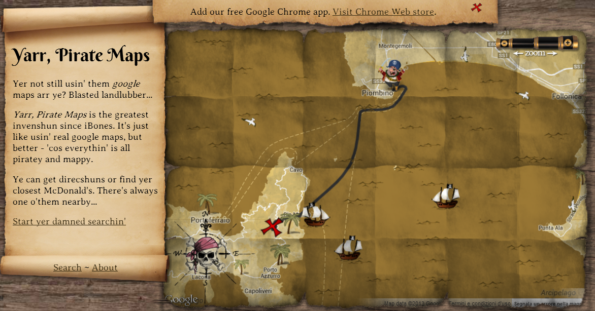 Yarr, la Mappa dei Pirati ~ Terraferma Sailors