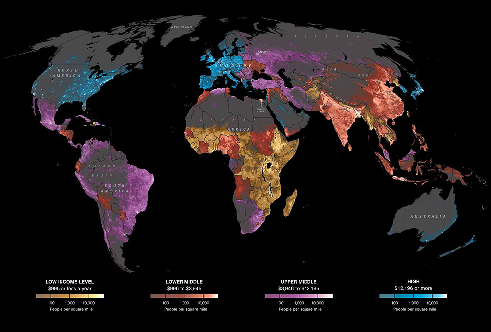 Just A Thought...: Income Distribution Across the World's 7 Billion