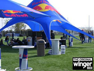 Pop Up Custom Tents with Graphics and More: Red Bull tents on deck ...