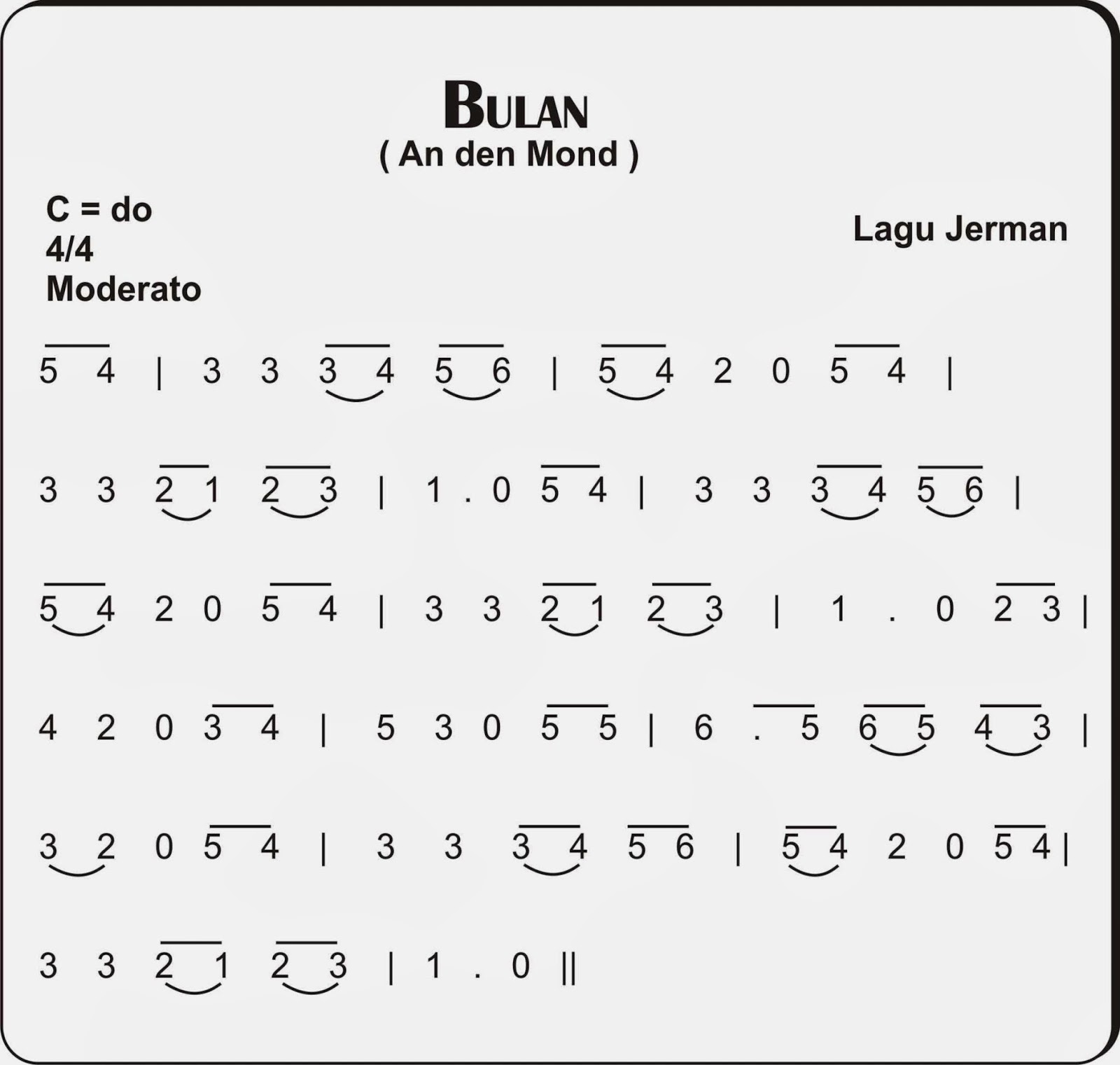The Viro: Bulan ( An den Mond )