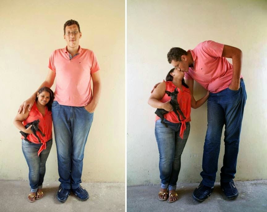 Giant Finds Love With A Woman Almost 3ft Smaller Than Him