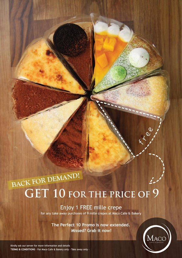 J.A.M.I.E.B.O.M: Maco Cafe @ Sutera Utama 法式千层蛋糕