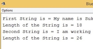 Calculation of Length of the String ~ CSPrograms4u