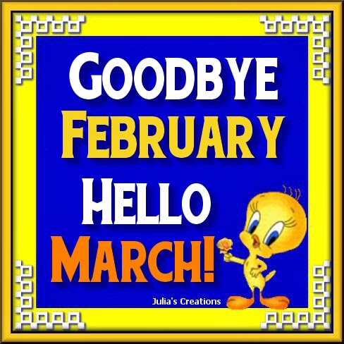 Julia's Creations: Goodbye February