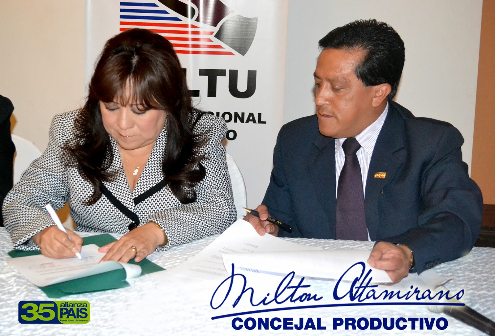 Milton Altamirano: ACONTEX Y CALTU FIRMAN CONVENIO DE COOPERACIÓN