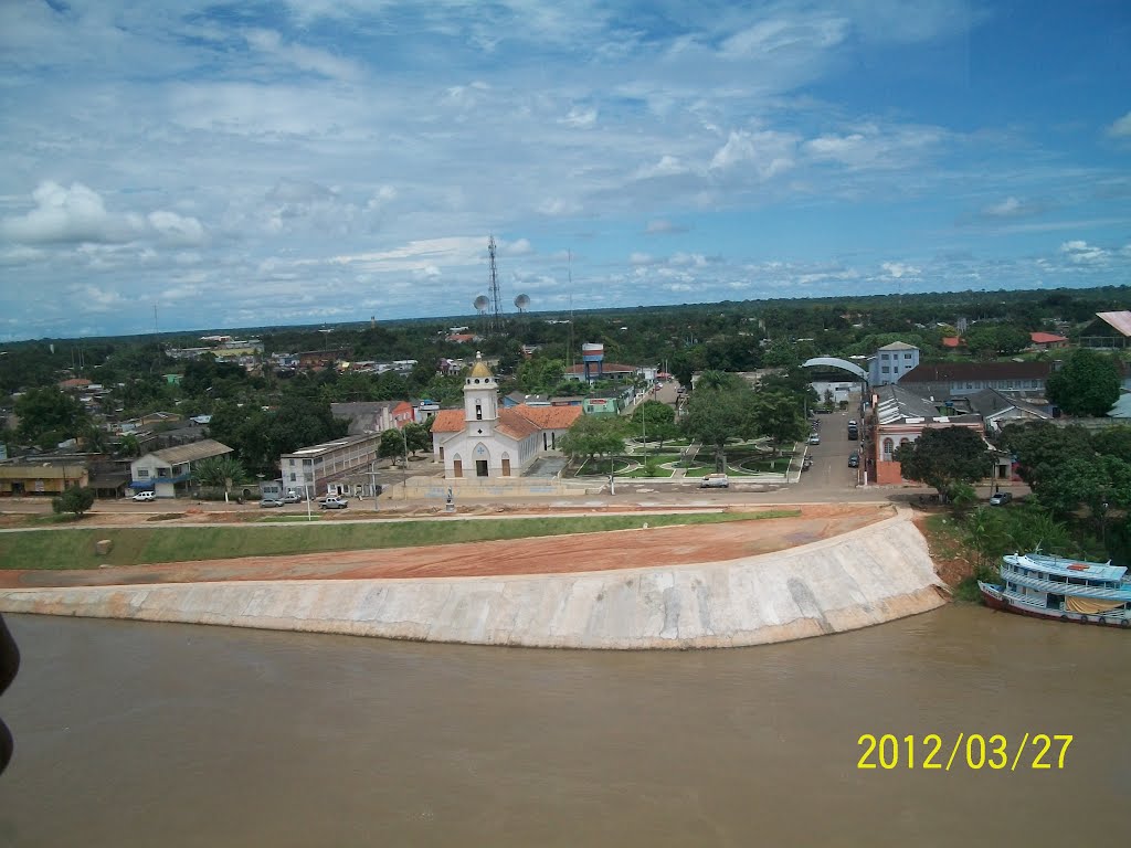 2012: Vista aérea da cidade de HUMAITÁ - AM