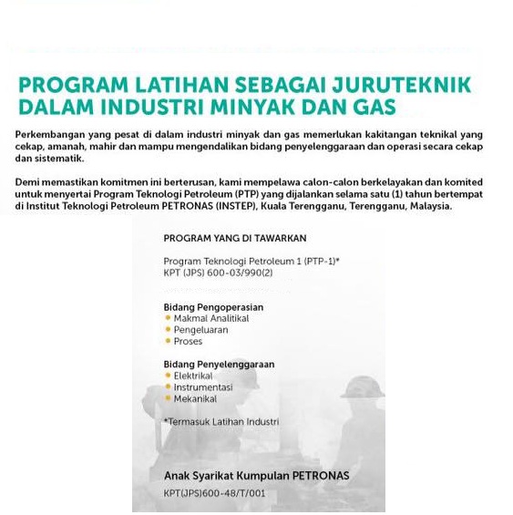 Permohonan Kemasukan Ke Instep Institusi Teknologi Petroleum Petronas ...
