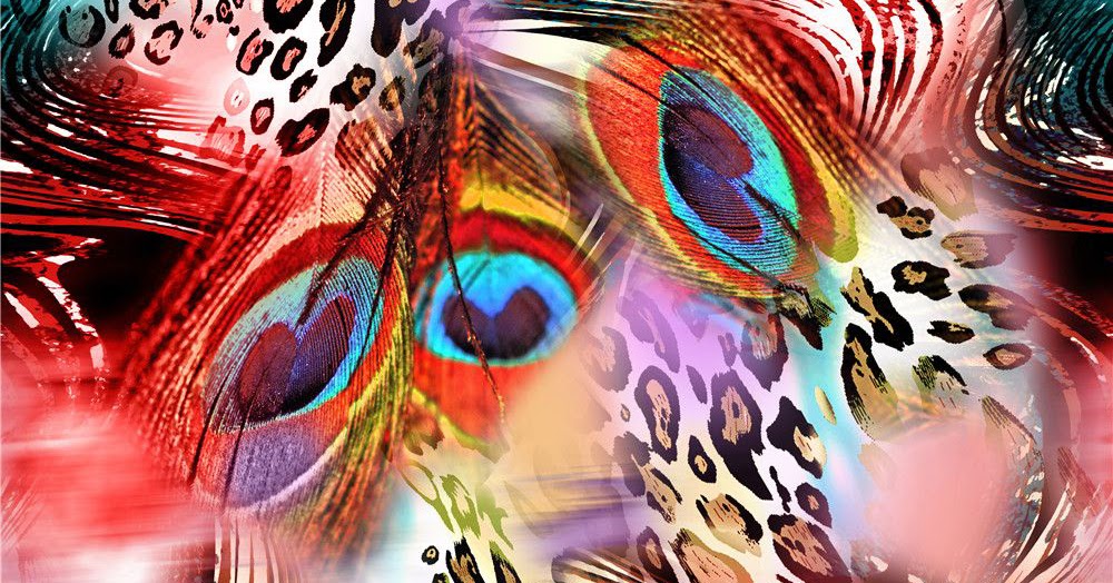 DİGİTAL PRİNT PAİNTİNG FEATHER COLLAGE | Joy Design Studio