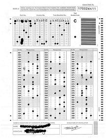 JEE Main OMR Scanned Copy PDF Download