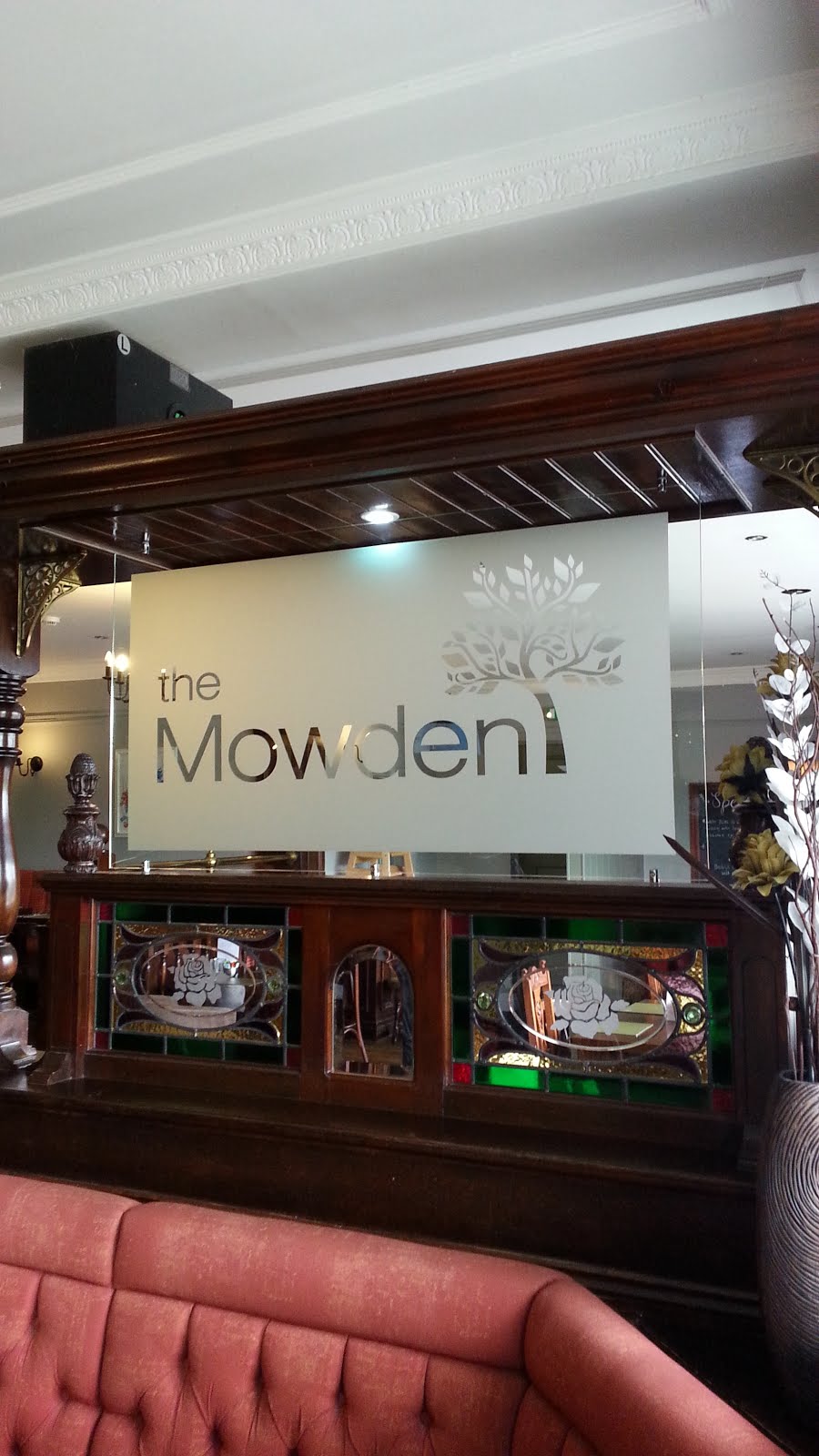 The Green I Signs Blog: Perspex/glass pub screen for The Mowden fitted ...