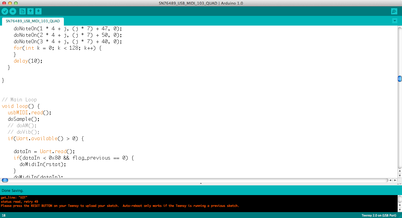 little-scale: SN76489 USB MIDI 103 Firmware: Quad Support!