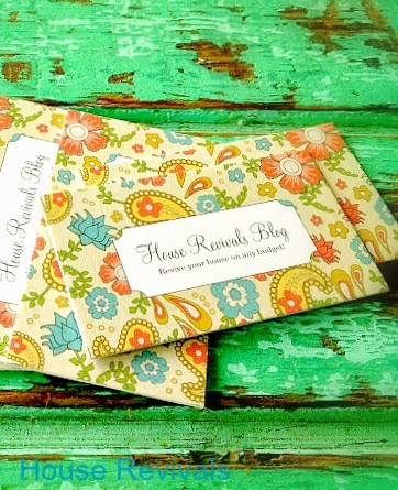 How could I hand out an off-center business card?