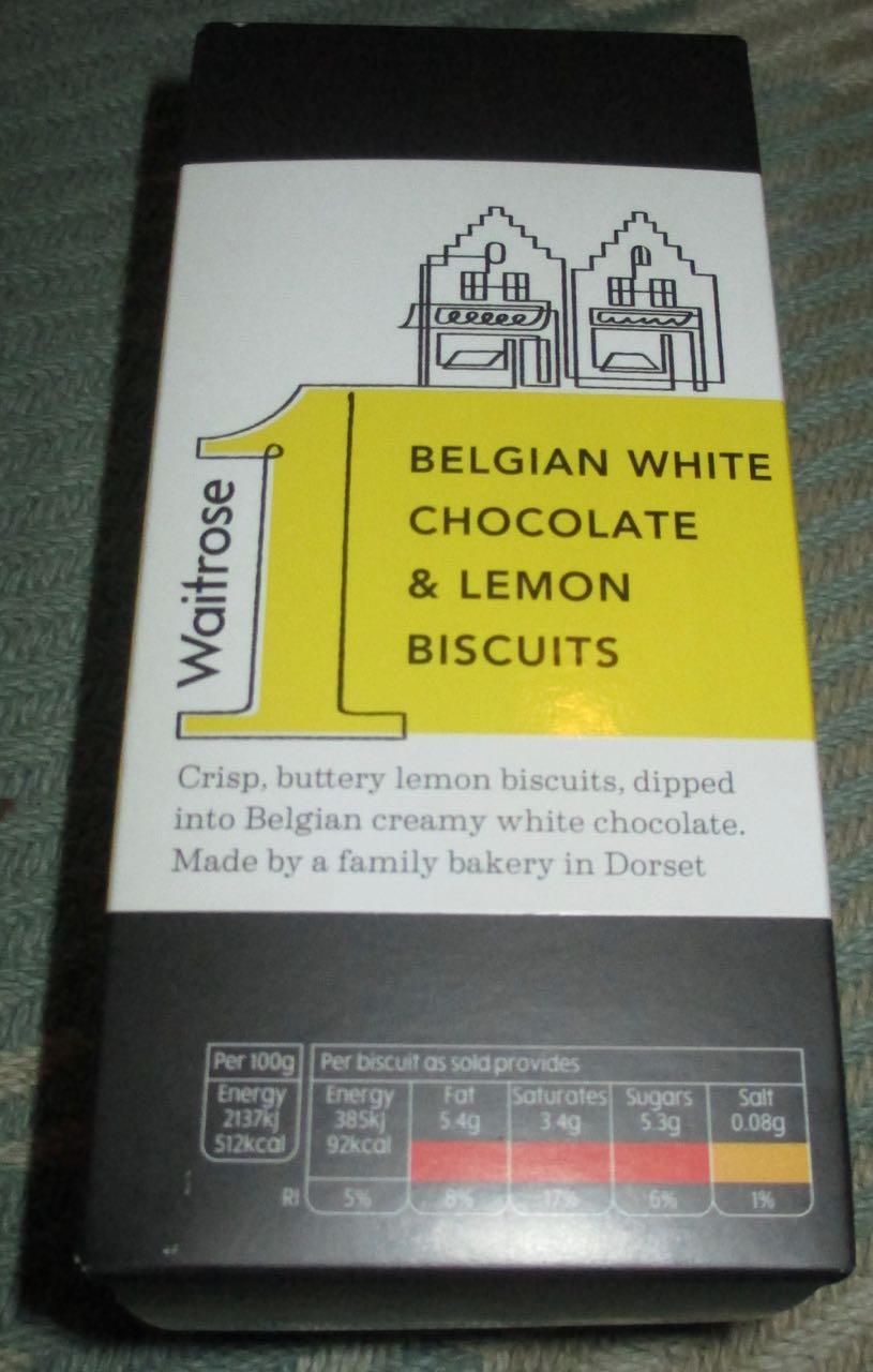 FOODSTUFF FINDS: Belgian White Chocolate & Lemon Biscuits (Waitrose) By ...