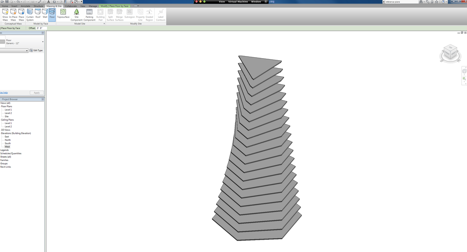Revit architecture: Creating Masses in Revit