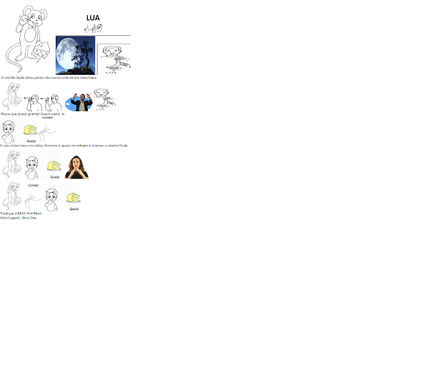É importante reforçar nossos saberes: TEXTO O RATO E A LUA LIBRAS