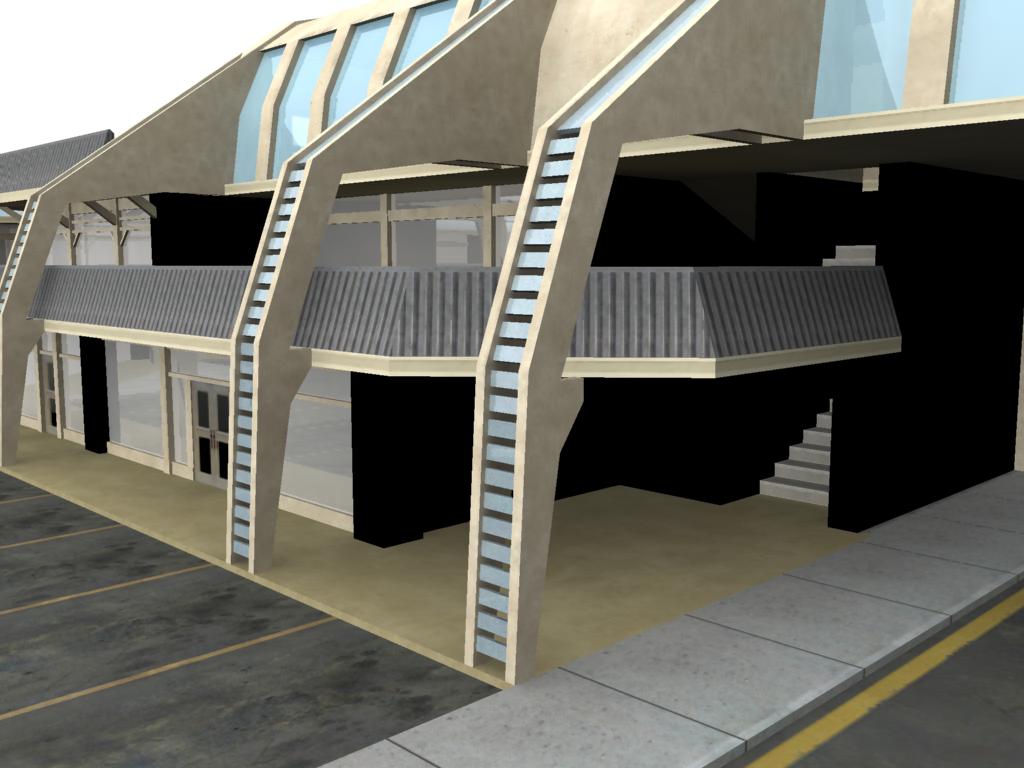 Shopping mall maya model fully textured free download | 3D ANIMATION