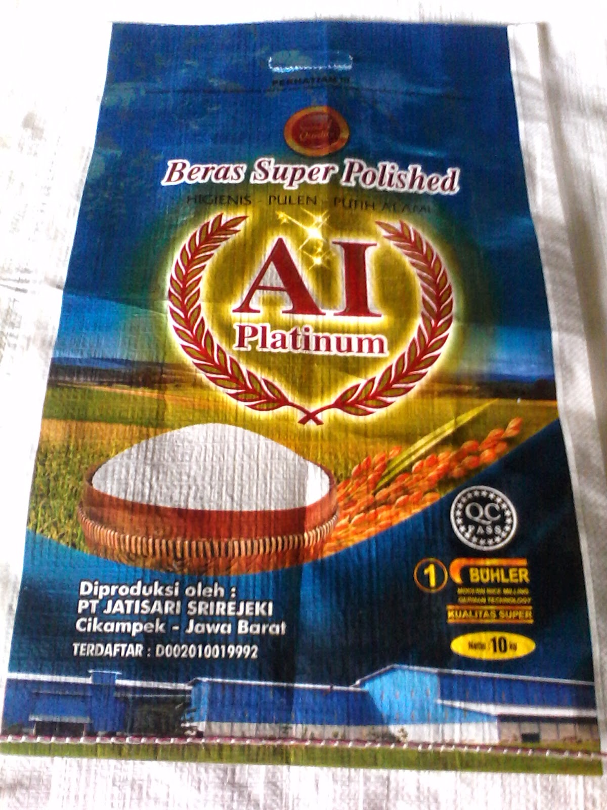 Wahyu noegraha: Beras Ai Platinum Biru 10 kg