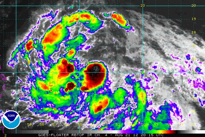 Tropical Storm Issac.