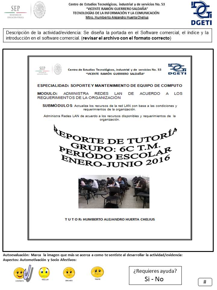 CETIS 53 "VICENTE RAMÓN GUERRERO SALDAÑA" TIC_2016