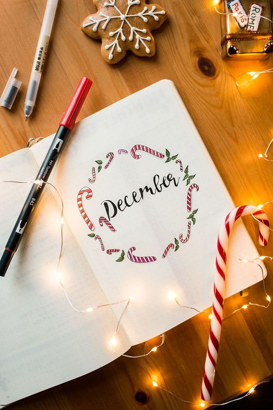 Bullet Journal: 10 Ideias de Capas para Dezembro - BLOG ALINE RIBEIRO