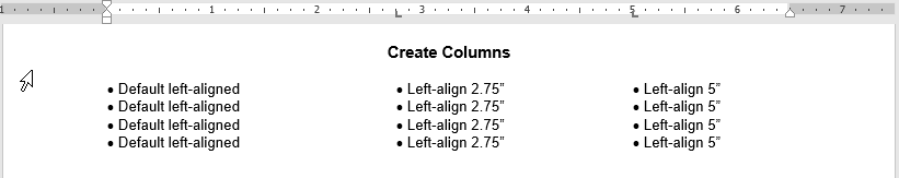 Flush left and right on the same line of a Word document