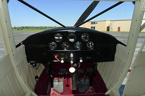Flying Antique Airplanes: Luscombe 8a Cockpit