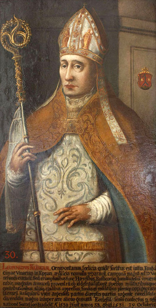 Araldica ecclesiastica: Klinger, Leonhard, O.Praem. ( -1531), abate