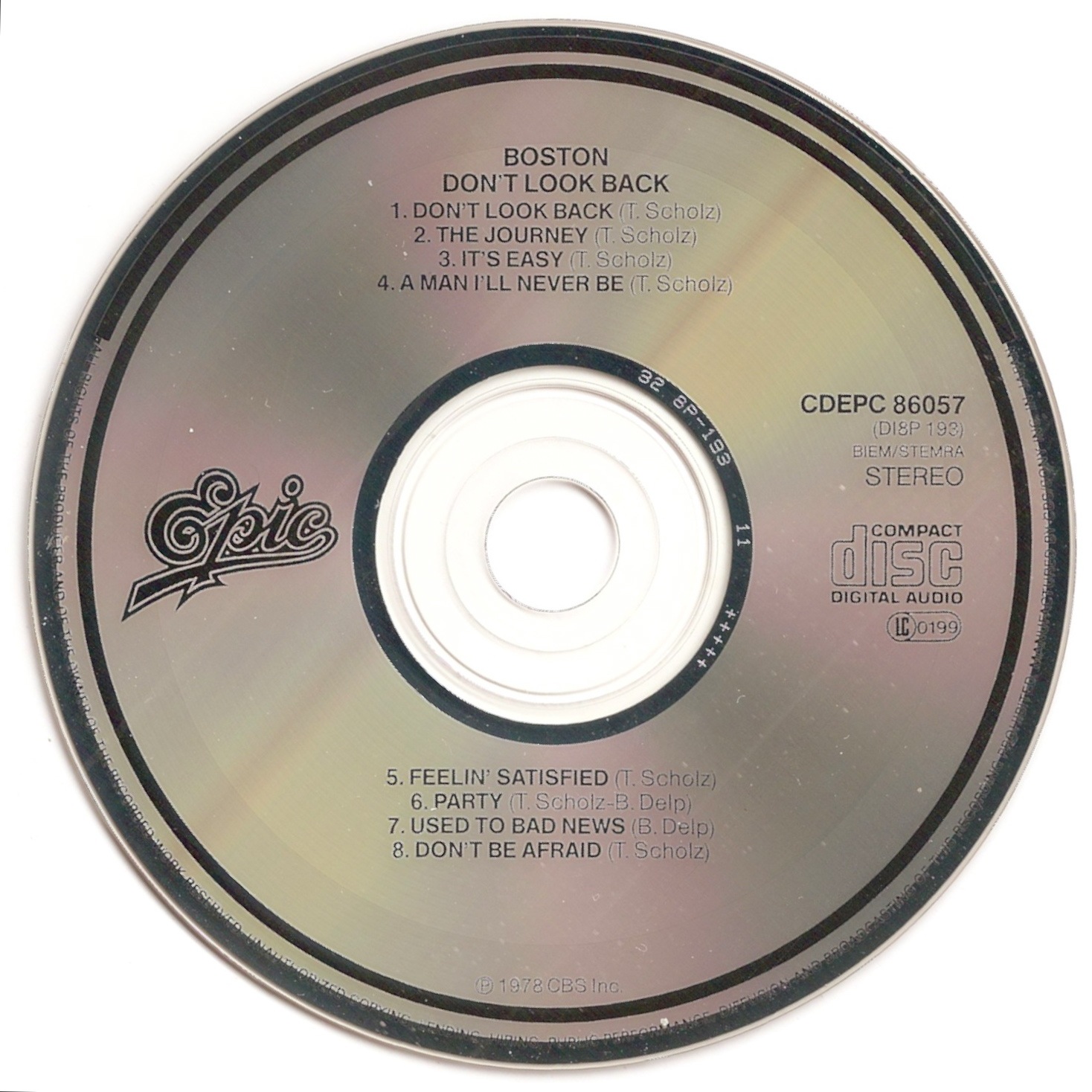 The First Pressing CD Collection: Boston - Don't Look Back