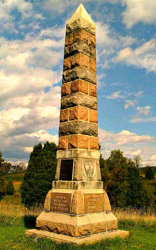 JOHN BANKS' CIVIL WAR BLOG: Antietam: Old 16th Connecticut monument photo