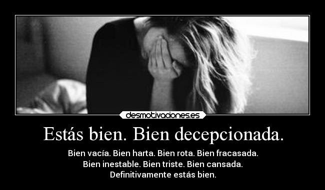 Mensajes de amor: Imagenes con mensajes de decepcionada, me siento lo ...