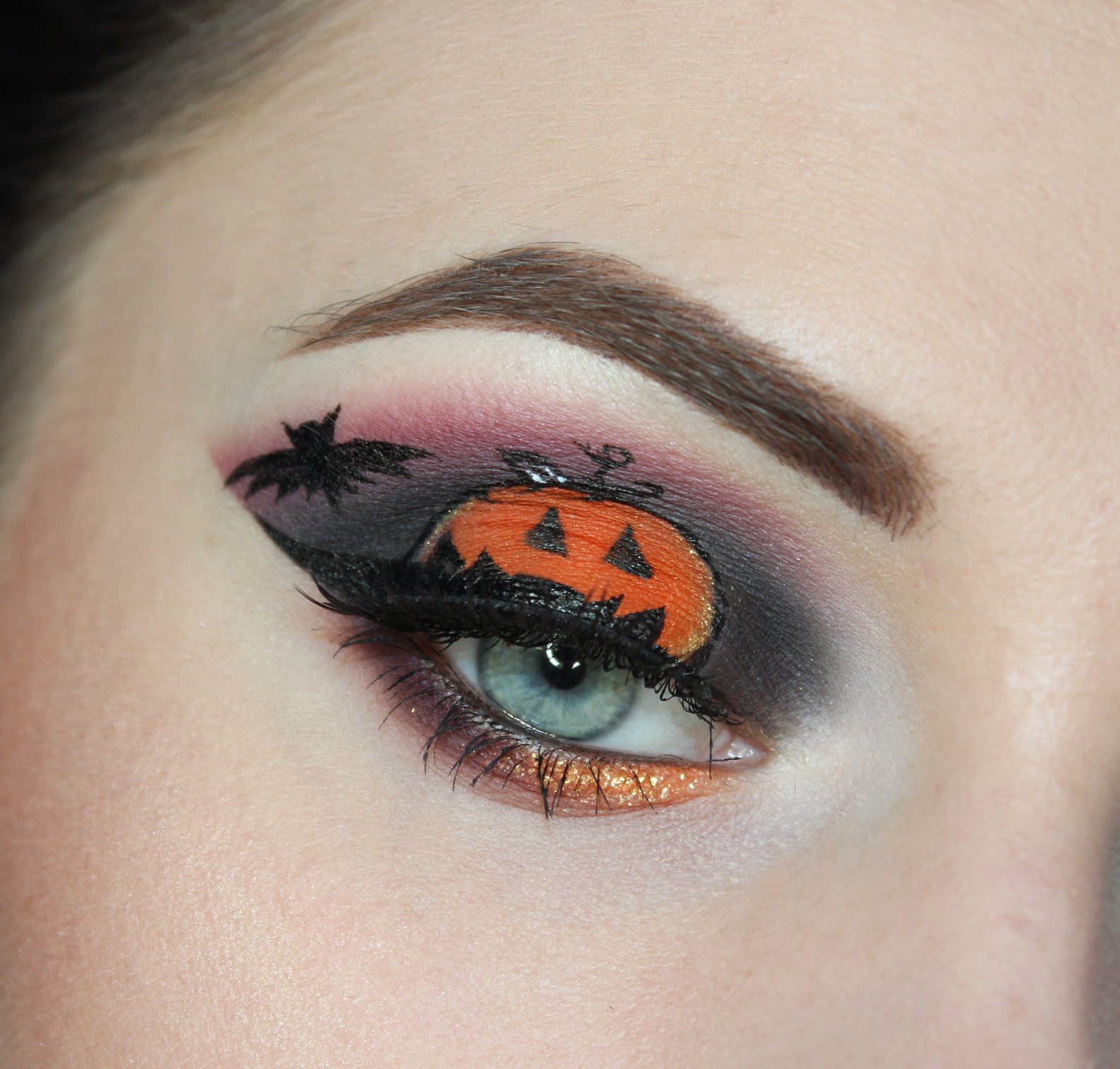 Halloween makeup - Pumpkin
